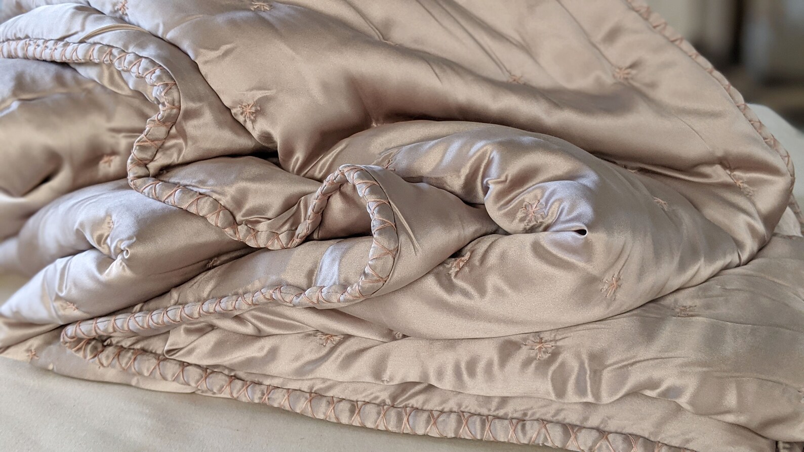 Luxury Silk Satin Bedding, Silk Bedding Set Queen Handmade, Silk ...
