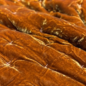 Dusty Rust Both Sides Silk Velvet Throw, Natural Silk Velvet Quilted ...