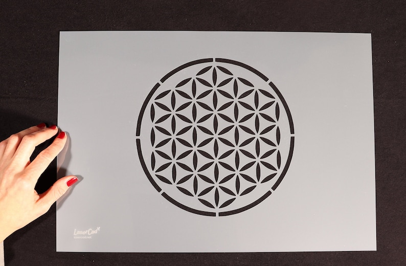 Stencil Flower of Life Template for Painting Wallart Decor - Etsy