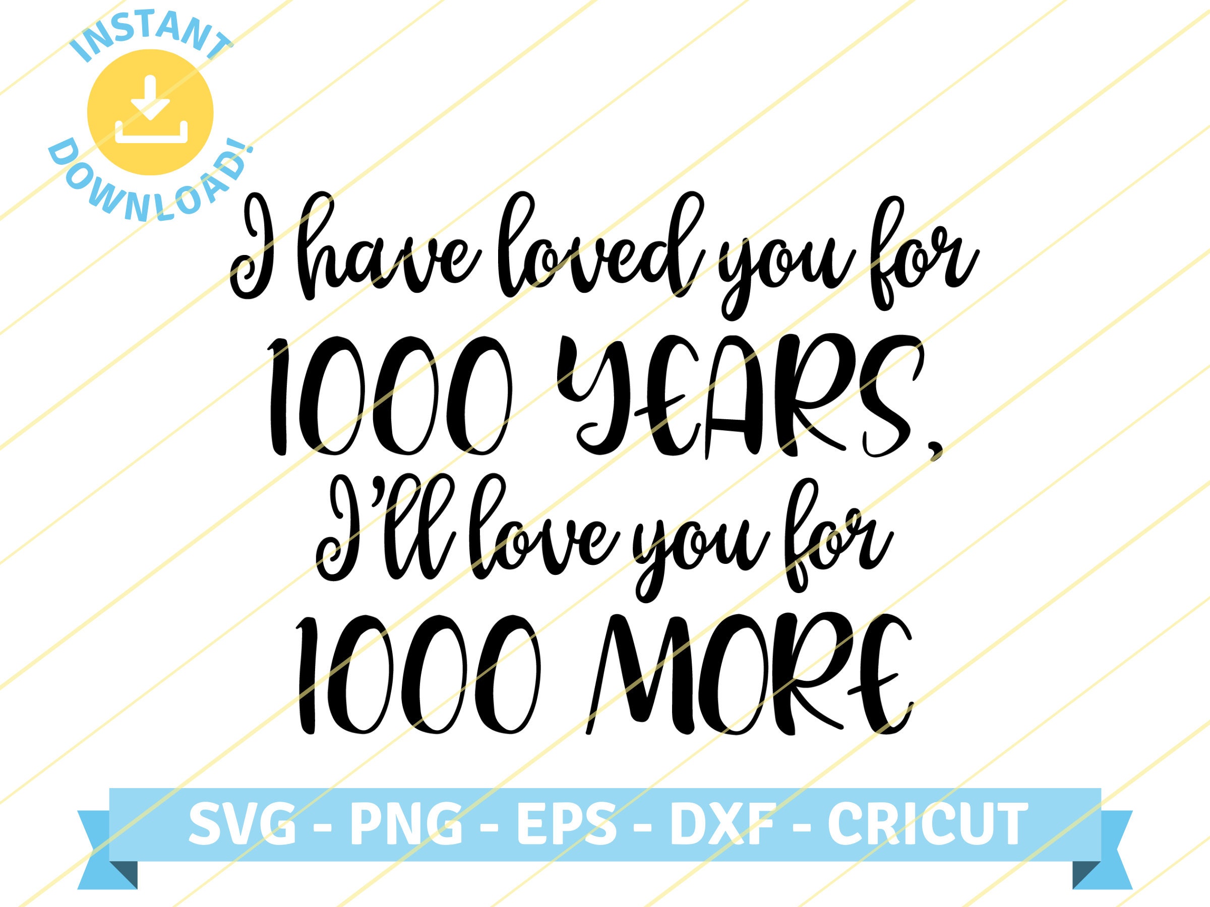 A Thousand Years, Christina Perri Love Song Lyrics Positivity Quote SVG ...
