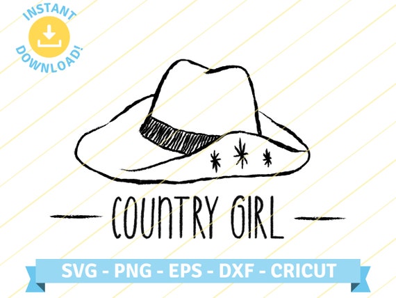 Country Girl Svg Eps Dxf Png Files for Cutting Machines | Etsy