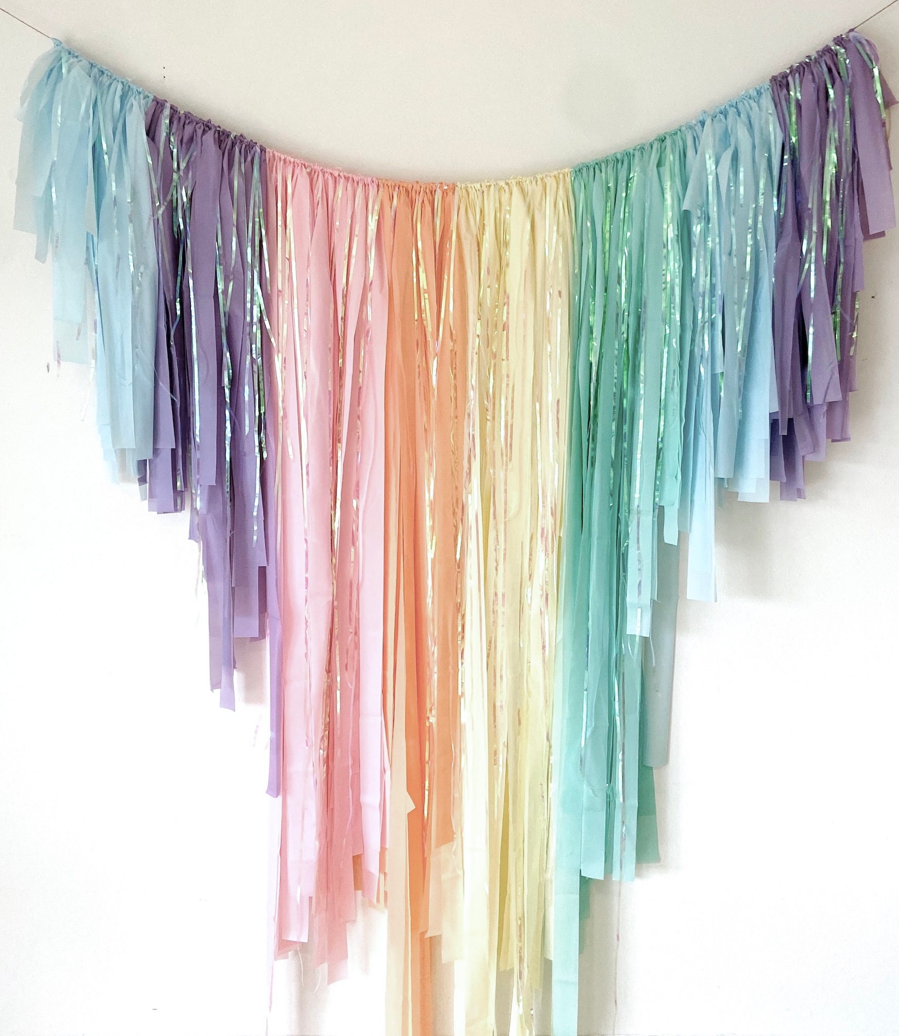 DIY Streamer Backdrop Kit, DIY Fringe Backdrop Kit, Make Your Own ...