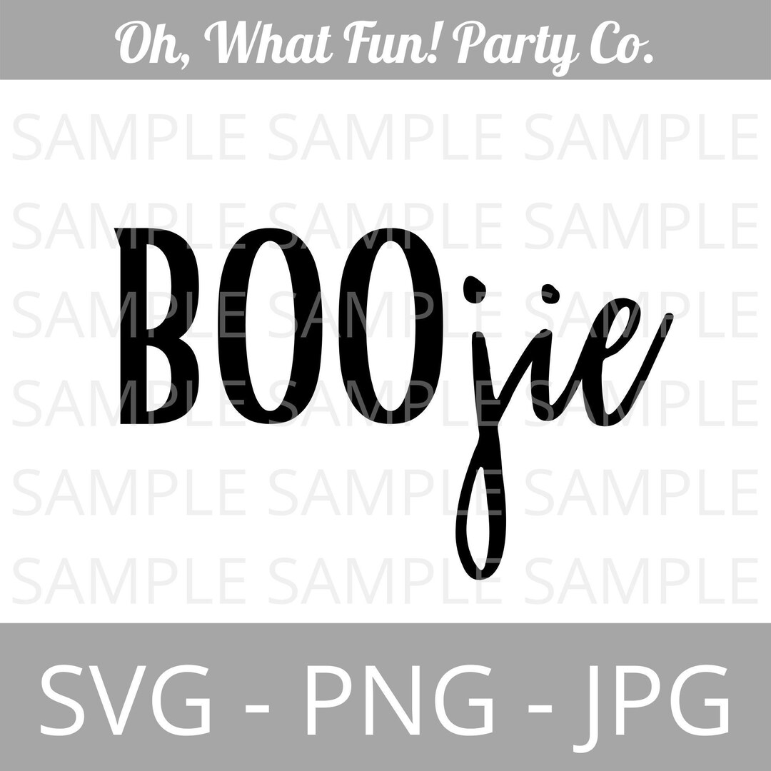 Boojie SVG Instant Download, Boujie, Boo, Ghost, Halloween, DIY Digital ...