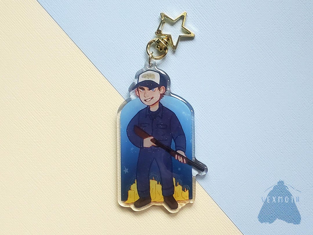Mechanic - Slasher Keychain - Clear Acrylic Glitter Epoxy - Etsy