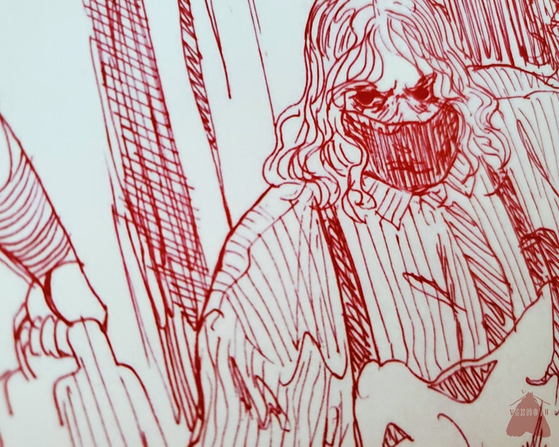 Thomas in Red 5x7 Slasher Print - Etsy