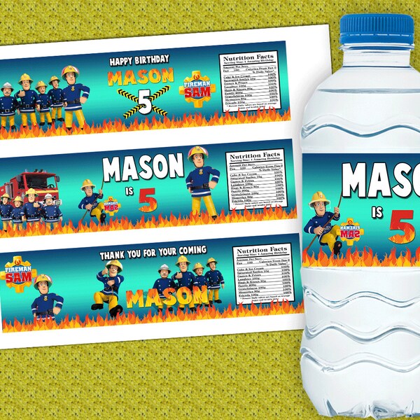 Fireman Labels - Etsy