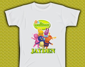 Home Décor Digital File Only Front Back Shirt Backyardigans Personalize ...
