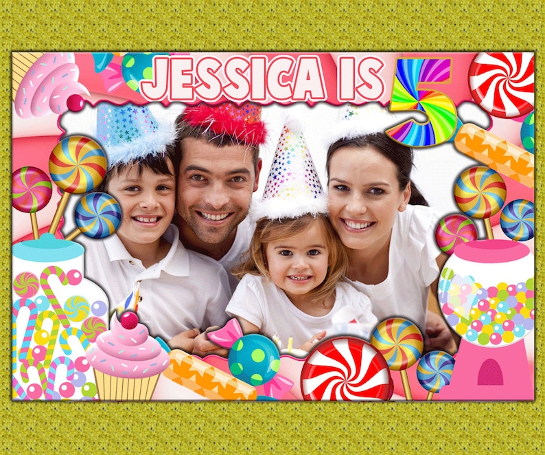 Candyland Party Photo Booth Design / Candyland Photobooth/ - Etsy