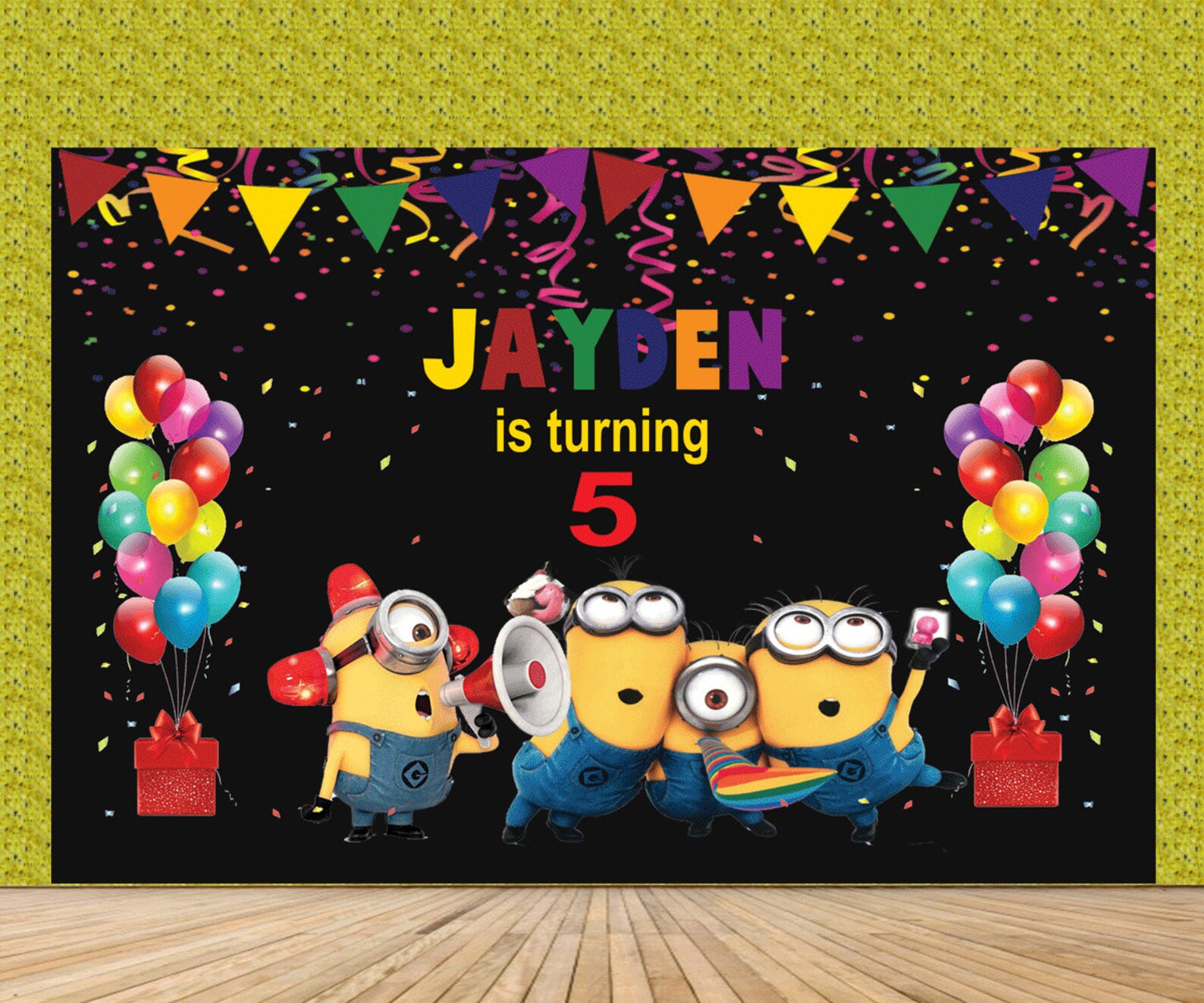Minions Party Backdrop Design / Minions Backdrop / Minions - Etsy