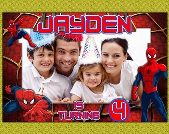 Spiderman Photo Booth Frame Spiderman Photo Booth (Download Now) - Etsy