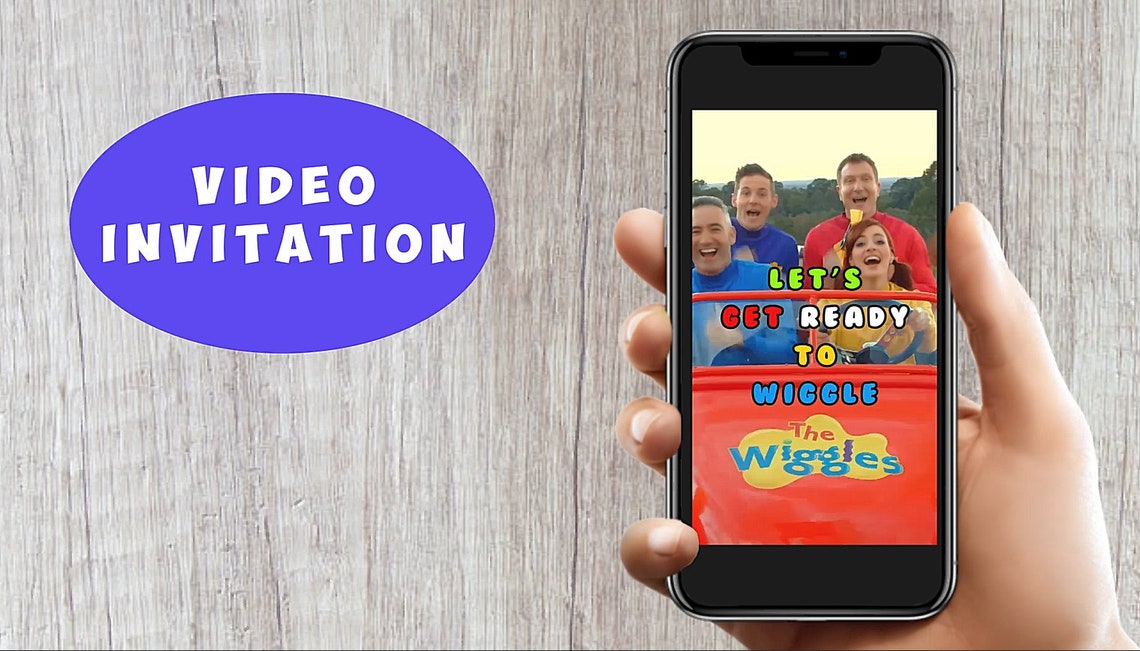 The Wiggles Video Invitation / The Wiggles Digital Invitation | Etsy