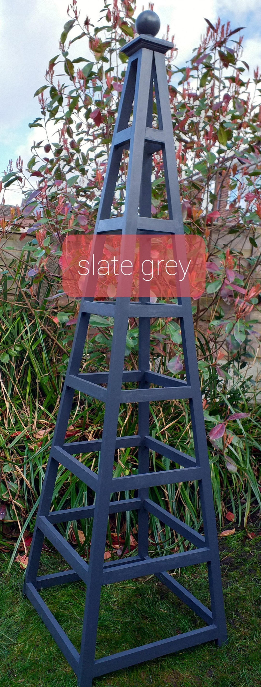 Beautiful Handmade 2000mm Tall Garden Obelisk With 550mm Square Base ...