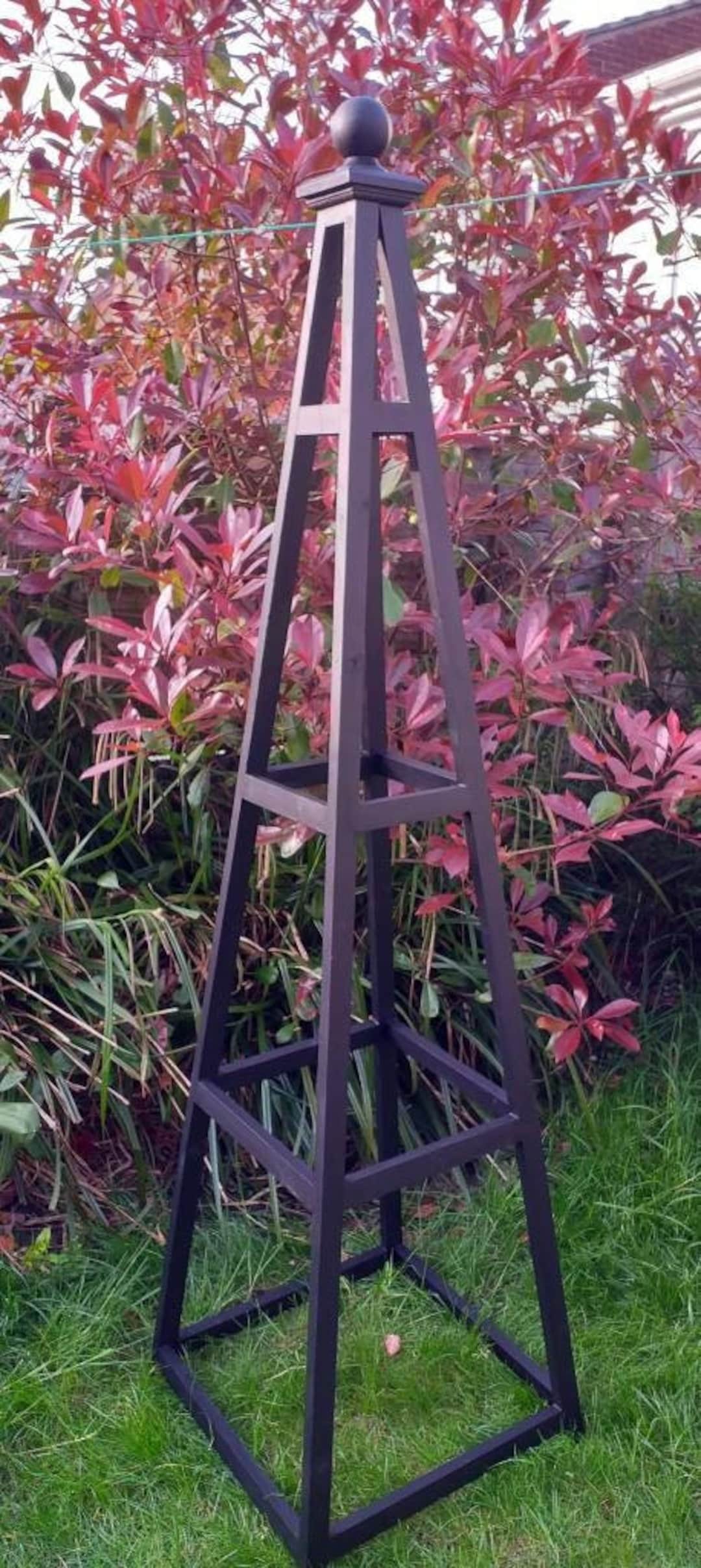 Handmade 2000mm Tall Garden Obelisk With 4 Slats. Base Dimension is ...