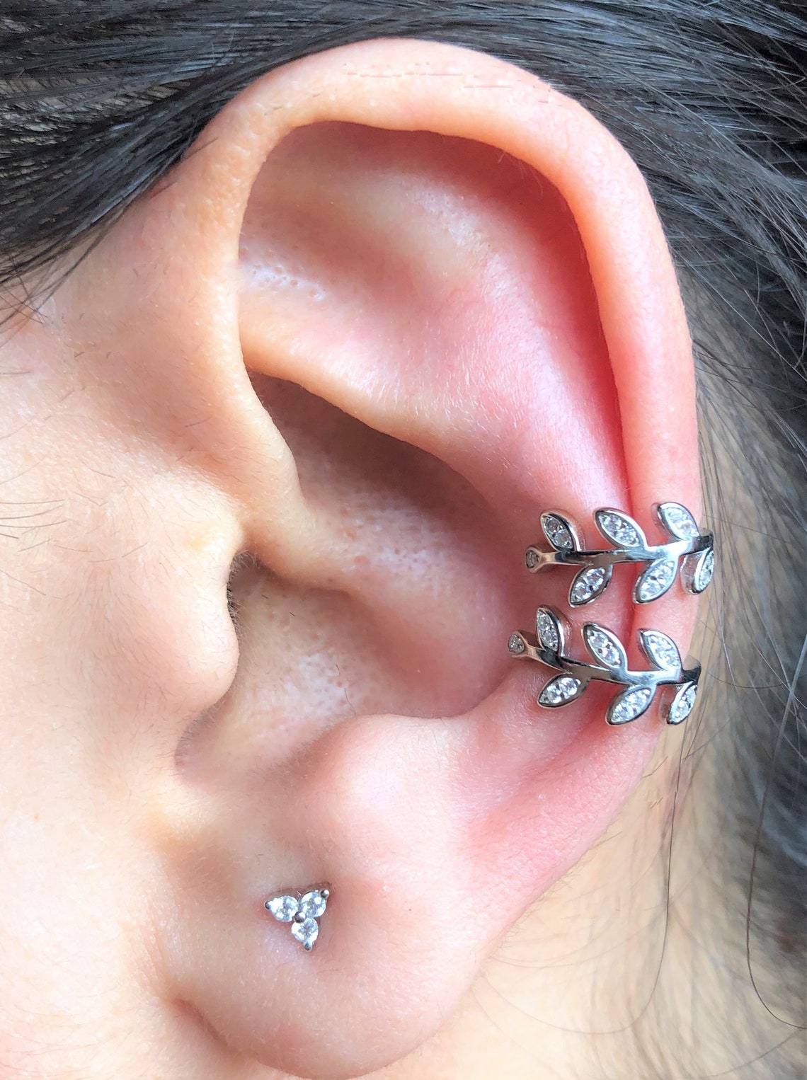 Leaf Ear Cuff Earrings Ear Cuff No Piercing Gold Ear Cuffs | Etsy