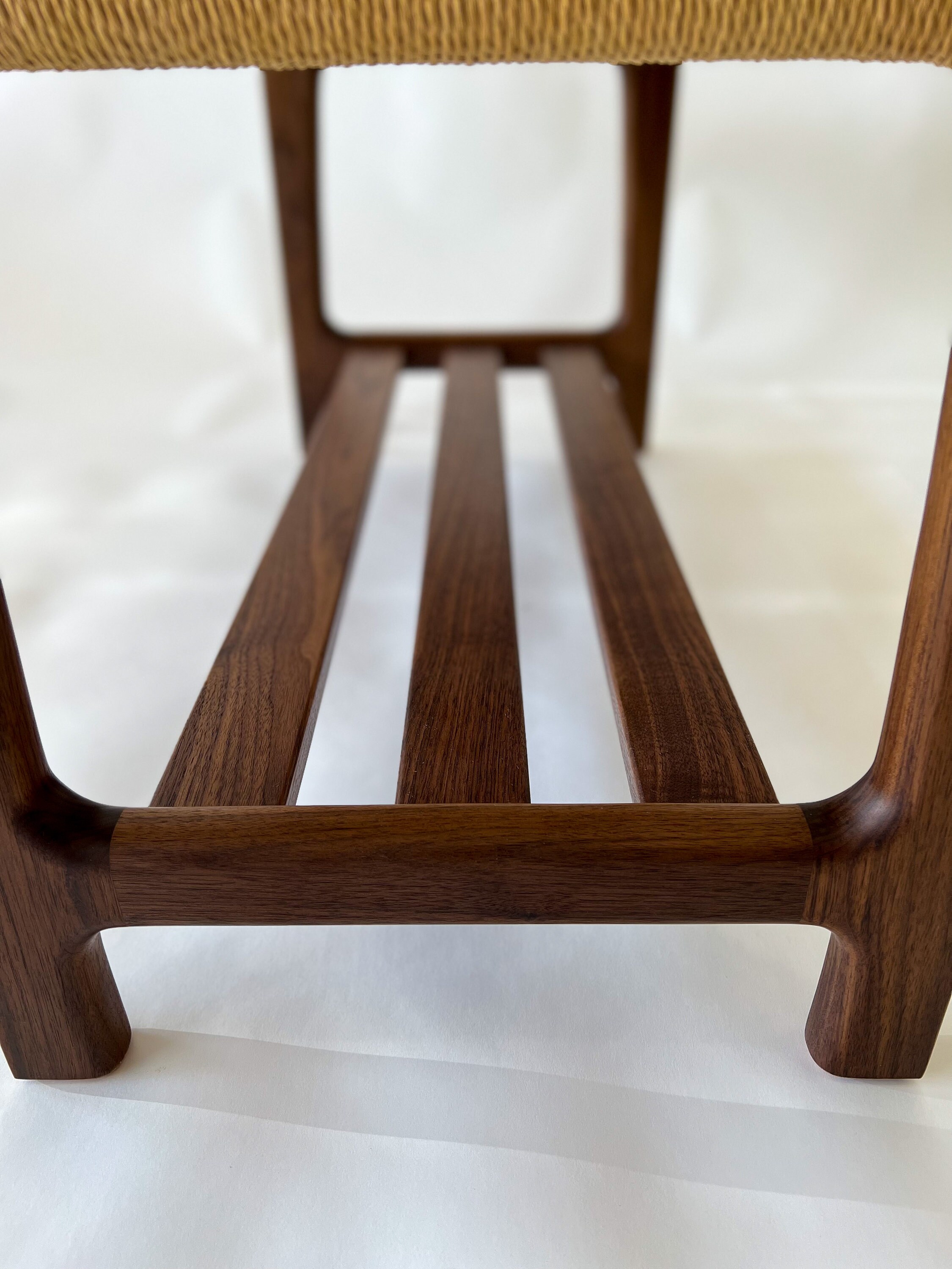 Handmade Danish Paper Cord Bench With Shoe Shelf - Etsy