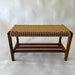 Handmade Danish Paper Cord Bench With Shoe Shelf - Etsy