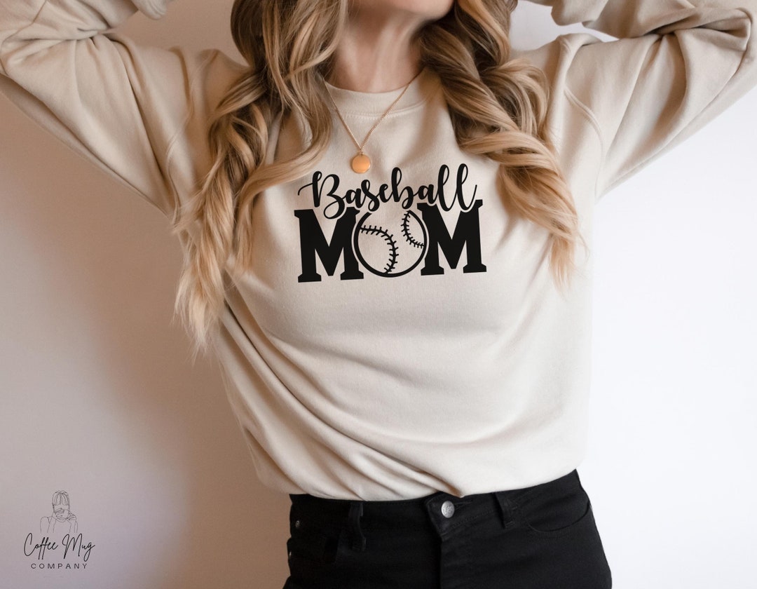 Baseball Mom Sweatshirt mit Rundhalsausschnitt - Etsy Österreich