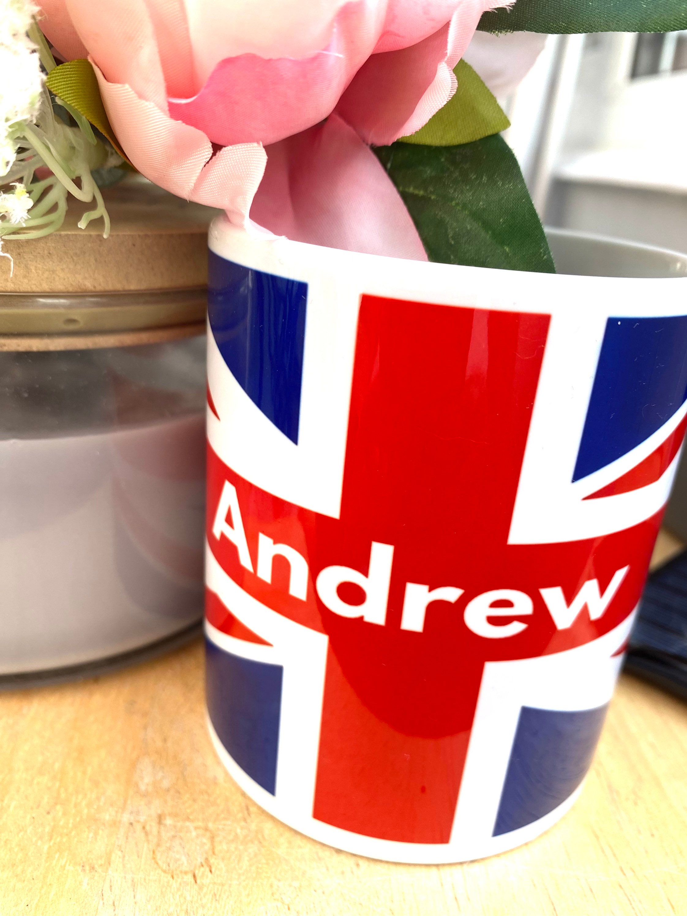 Personalised Union Jack Mug - Etsy UK