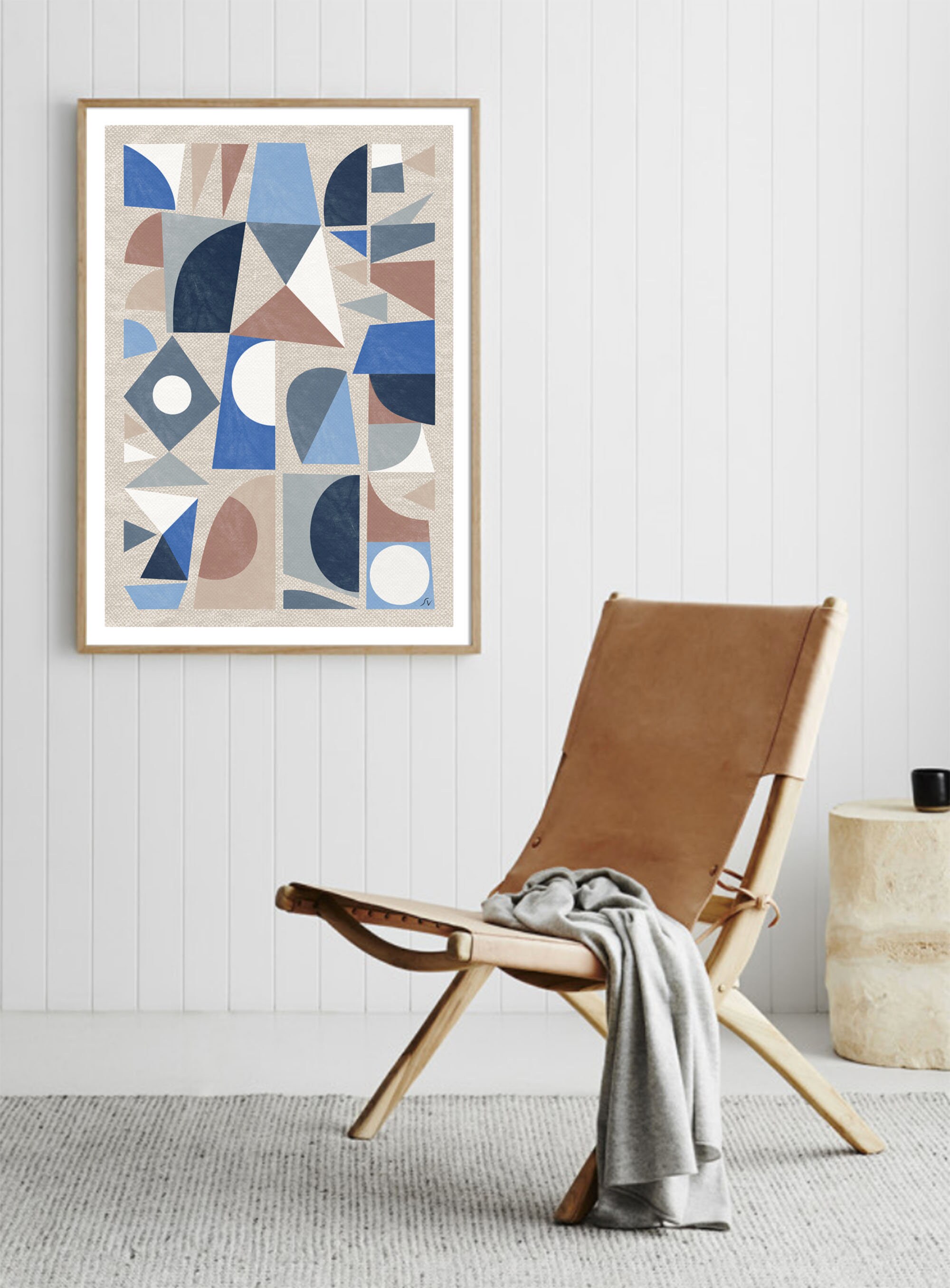 Geometric Abstract Art Print, Instant Download, Modern Contemporary ...