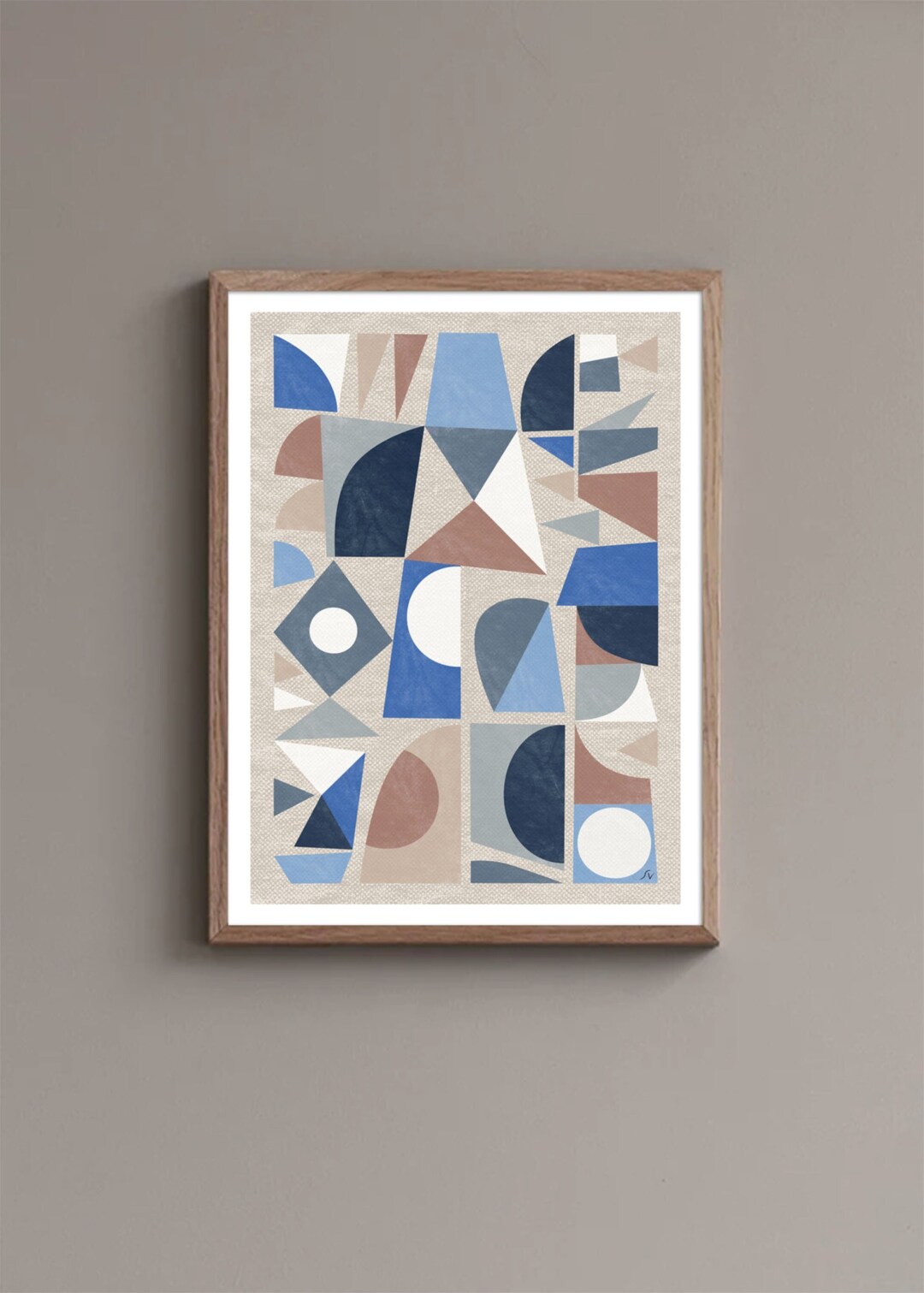Geometric Abstract Art Print, Instant Download, Modern Contemporary ...