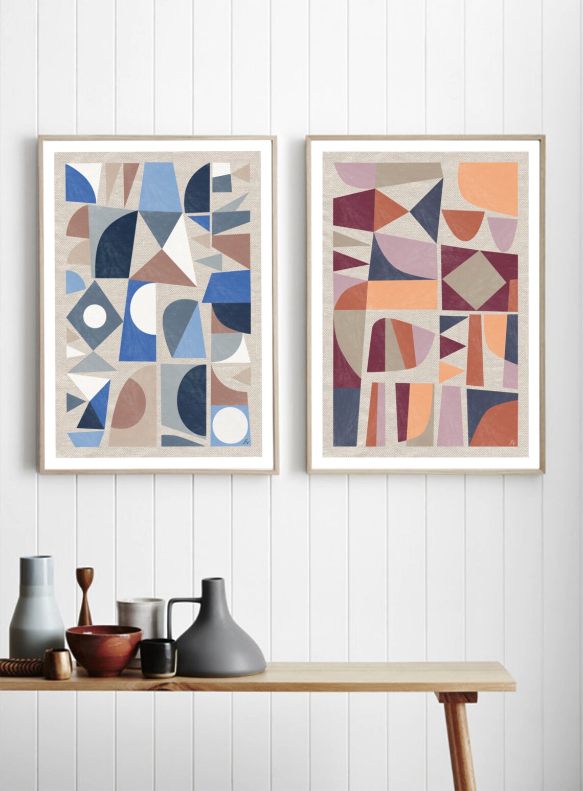 Geometric Abstract Art Print, Instant Download, Modern Contemporary ...