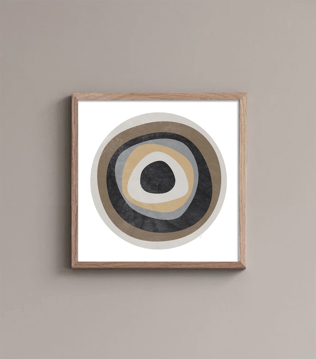Abstract Art Circular / Square Art Print / Round Shapes Art Print ...