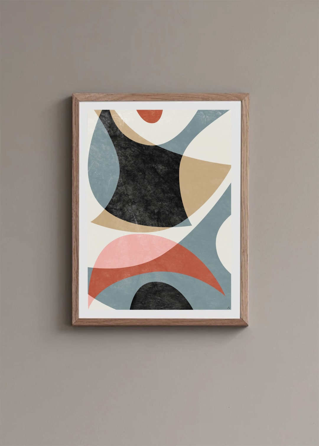 Abstract Art to Print / Contemporary Art / Minimal Modern Art / Neutral ...