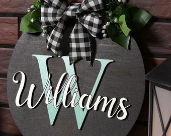 Personalized Front Door Sign - Etsy