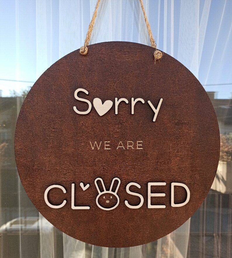 Open Closed Business Sign Shop Store Salon Sign Custom | Etsy