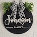 Personalized Family Door Sign, Last Name Sign, Custom Wooden Welcome ...