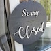 Open Closed Sign for Business - Custom Boutique, Store, Salon Sign ...