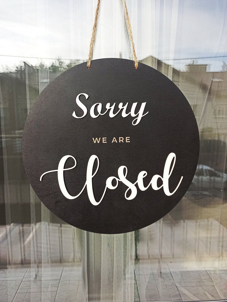 Open Closed Sign for Business Closed Sign Business Sign - Etsy