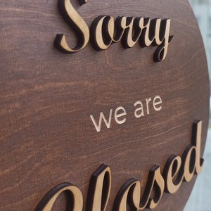 Open Closed Business Sign, Boutique | Shop | Store Sign, Closed Sign ...