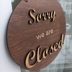 Open Closed Business Sign, Boutique | Shop | Store Sign, Closed Sign ...