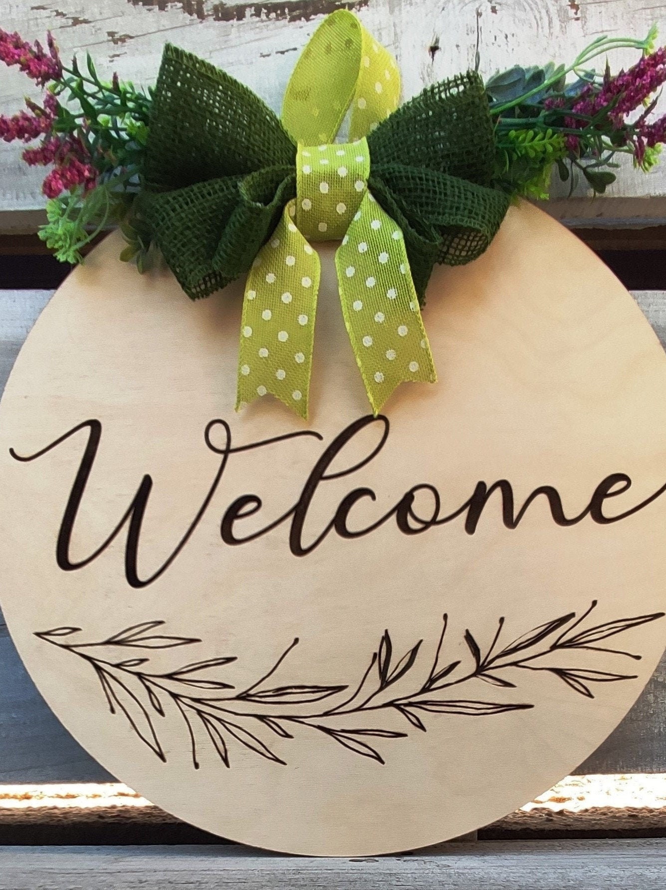 Welcome Door Sign Personalized Door Decor Nursery Outdoor - Etsy
