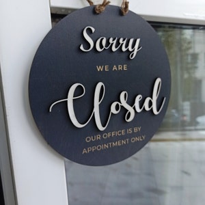 Open Closed Sign for Business, Store Sign, Business Sign, Custom Wooden ...