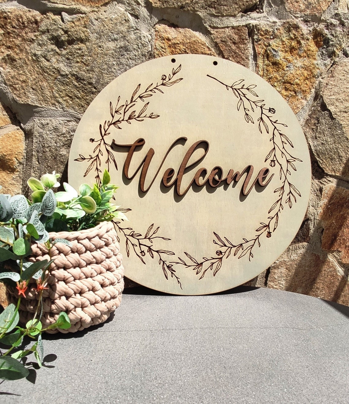 Welcome Door Sign Door Welcome Sign Welcome Door Hanger | Etsy