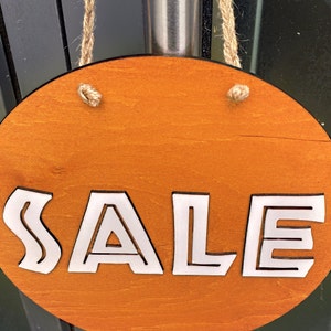 For Sale Business Sign, Store Sign, Hanging Open Sign, on Sale Sign ...