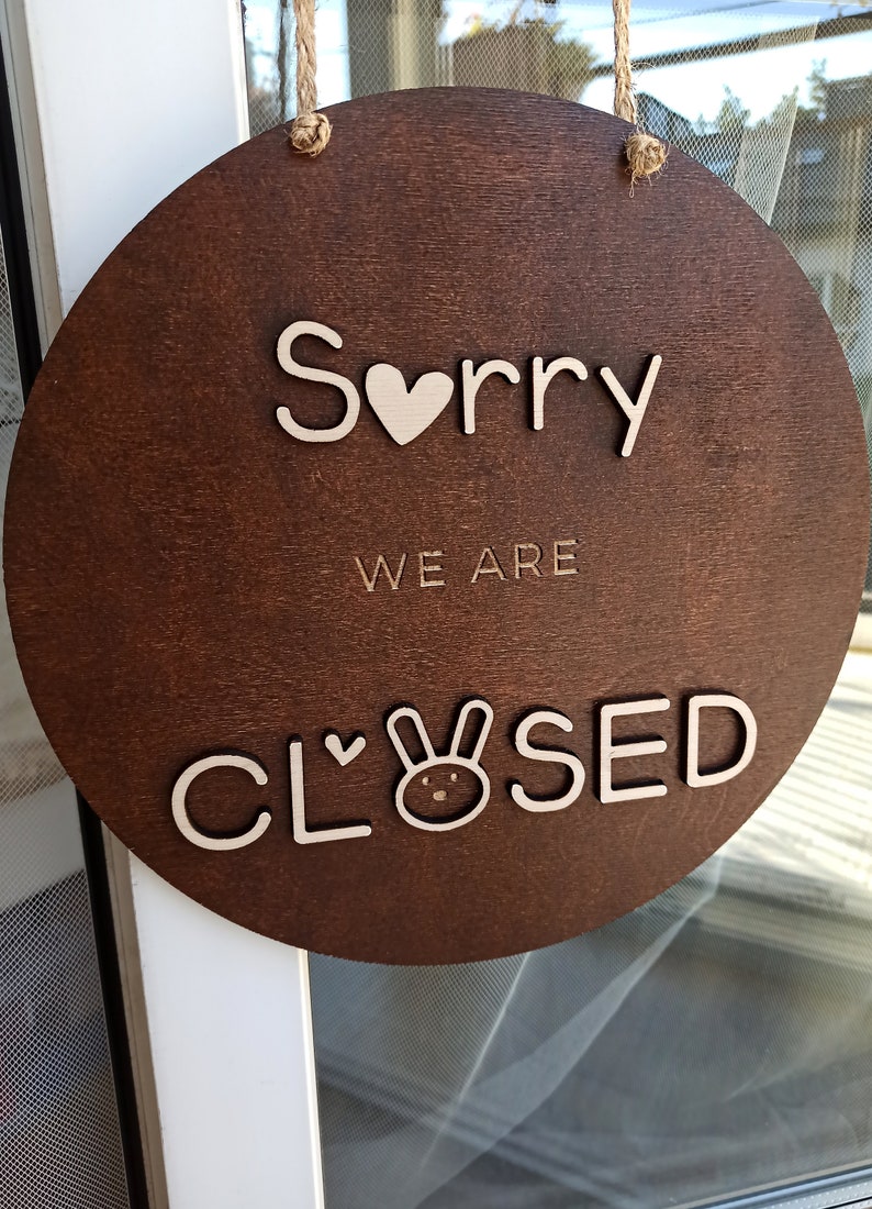 Open Closed Business Sign Shop Store Salon Sign Custom | Etsy