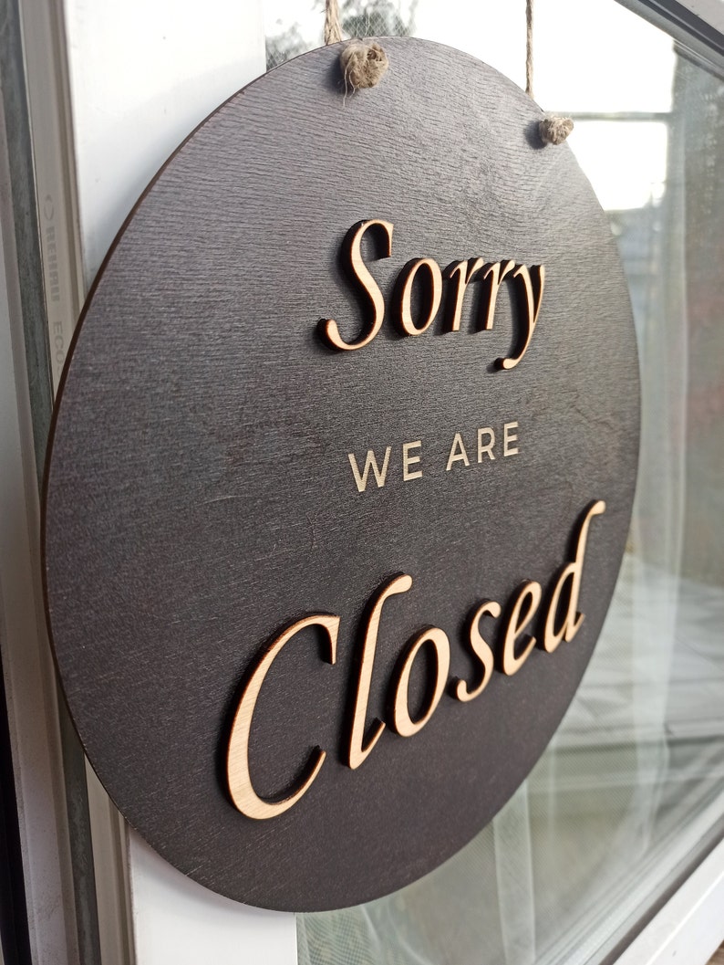 Open Closed Business Sign Boutique Sign Closed Shop Sign - Etsy