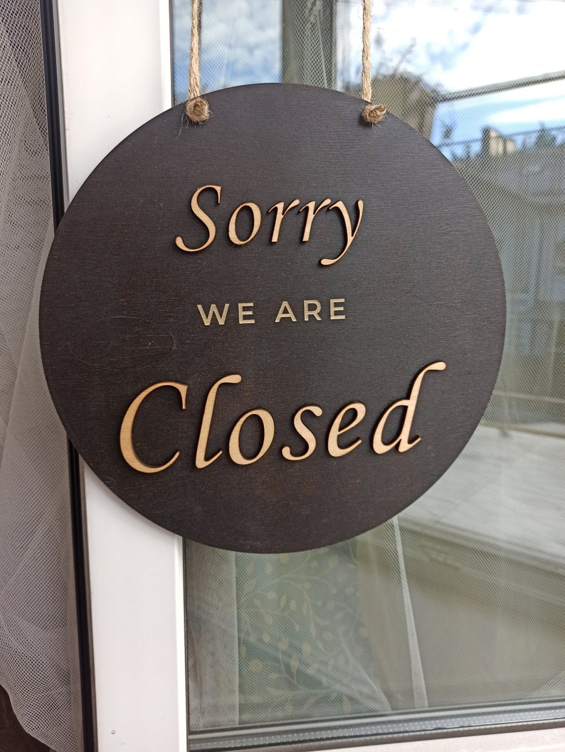 Open Closed Sign for Business, Boutique| Salon| Store Sign, Closed Sign ...