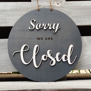 Open Closed Sign for Business, Boutique| Salon| Store Sign, Closed Sign ...