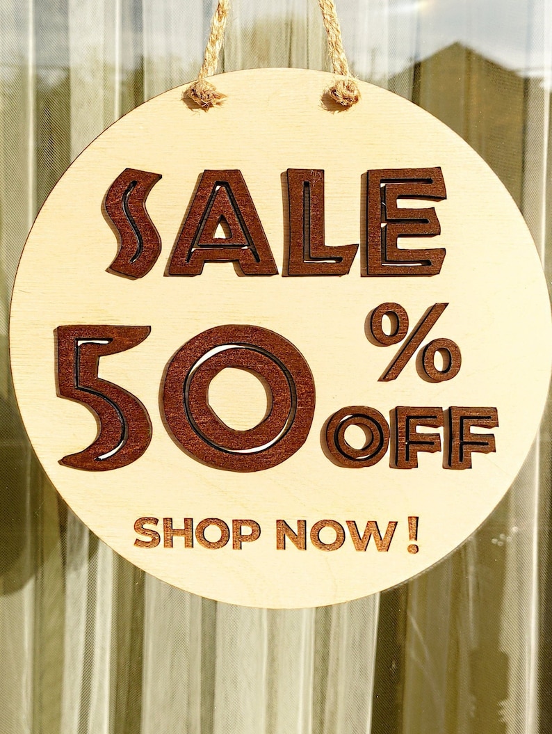 For Sale Business Sign, Custom Wooden Sign, Personalized Sign, Hanging ...