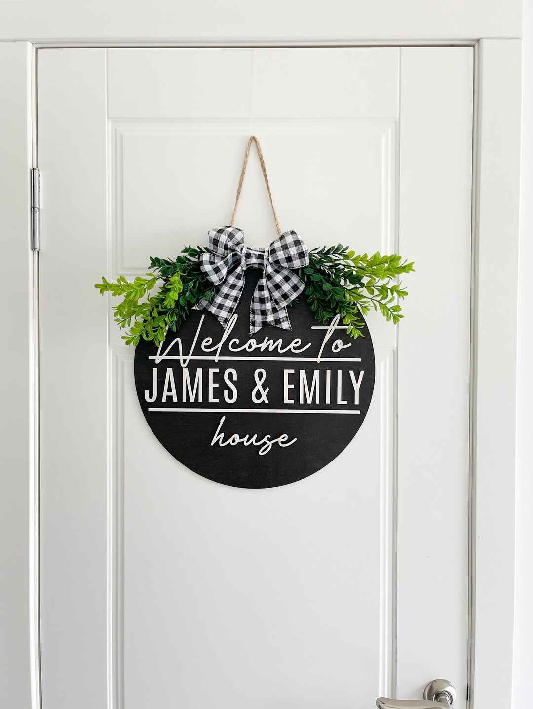 Custom Welcome Door Sign Front Door Decor Wood Door Hanger - Etsy Canada