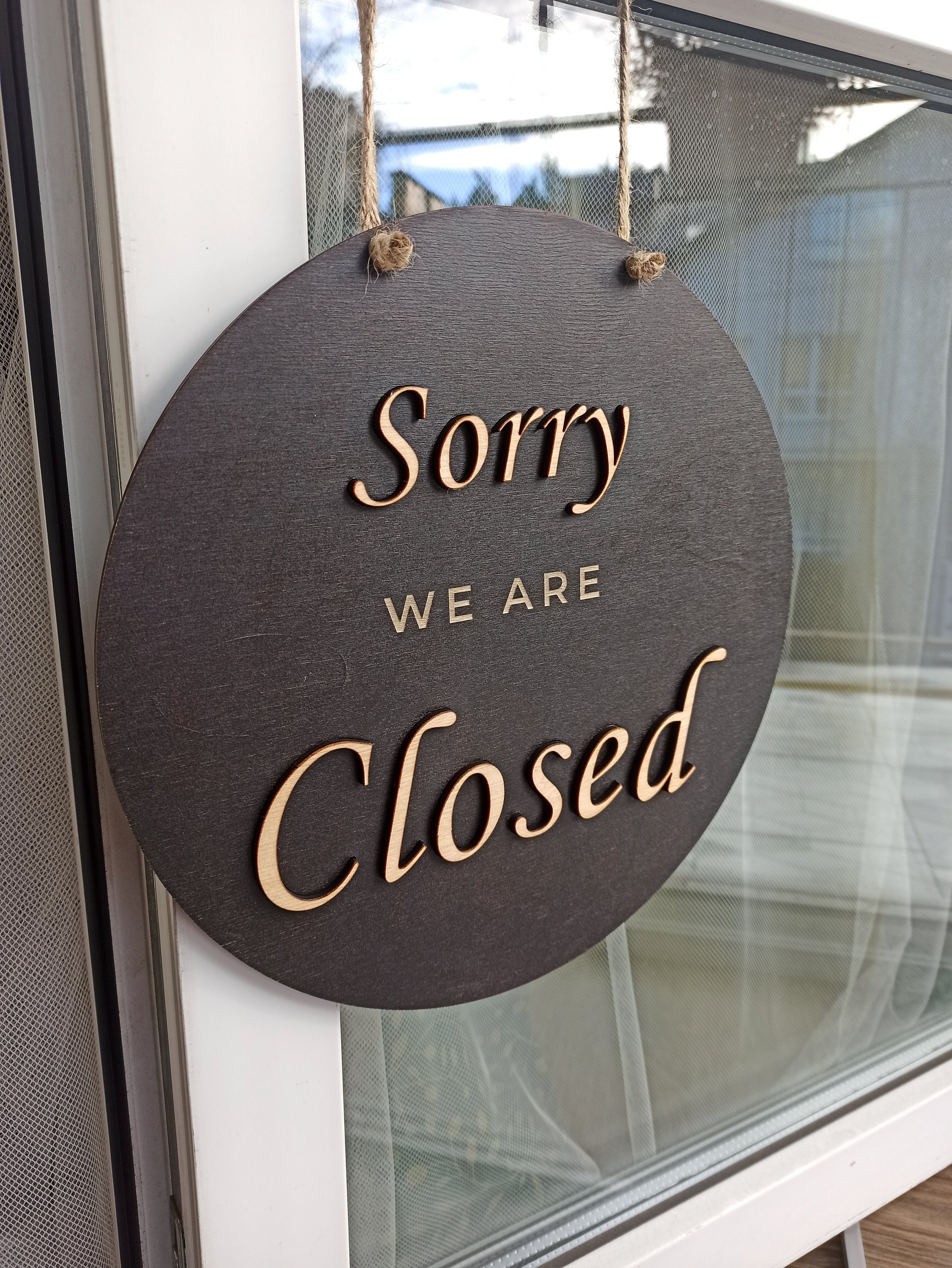 Open Closed Business Sign, Boutique Sign, Closed Shop Sign, Business ...