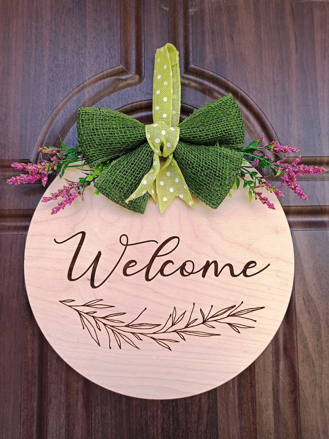 Welcome Door Sign Personalized Door Decor Nursery Outdoor | Etsy