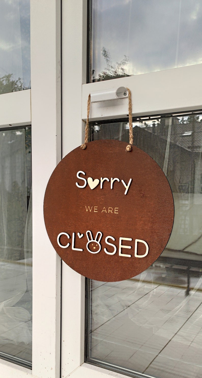 Open Closed Business Sign Shop Store Salon Sign Custom | Etsy