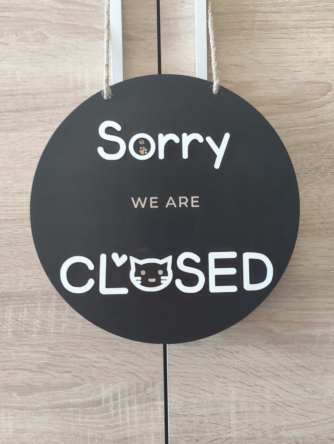 Double Sided Open Closed Sign for Business Custom Boutique - Etsy