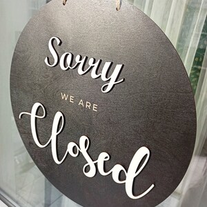Open Closed Business Sign, Boutique Sign, Closed Shop Sign, Business ...