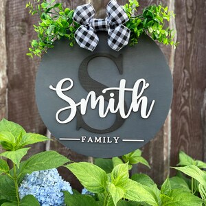 Personalized Family Door Sign Last Name Sign Welcome Door - Etsy
